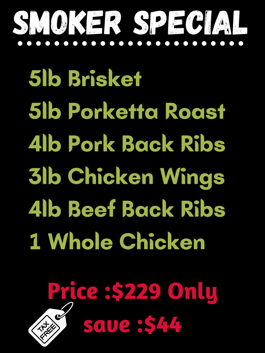 BUY SMOKER SPECIAL | The Meat Market Butcher Shop Kingston